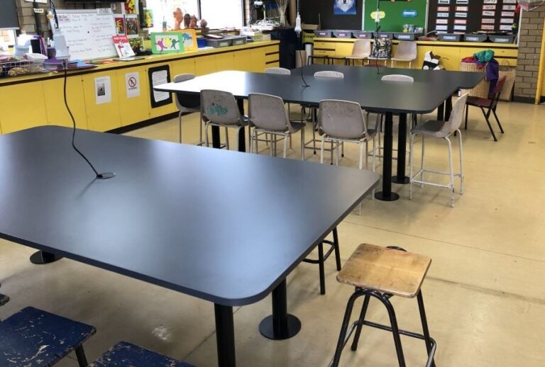 Ergomotion Standing Art Tables for Ascot Vale Special School