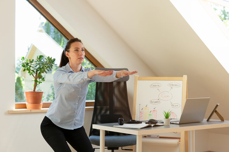 What can you do to stay active while working from home?